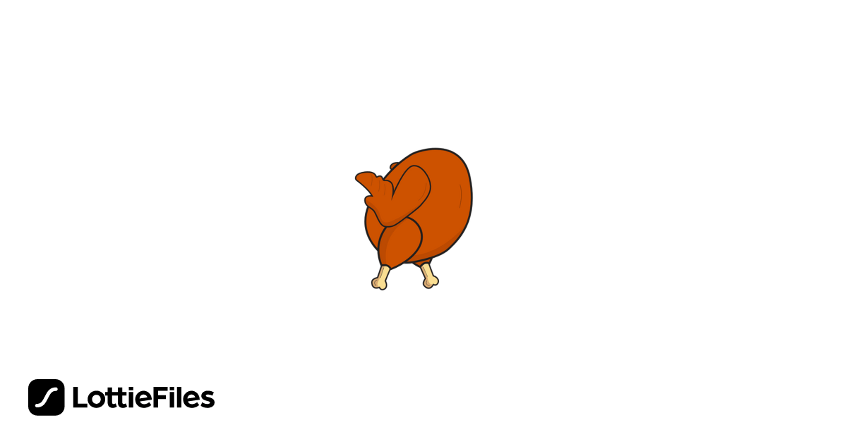 Free Roasted Chicken walking Animation by Happy Monster | LottieFiles