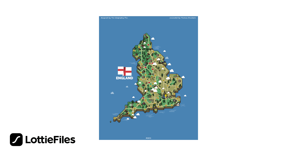 Free Map #001 - England Animation by Thomas Davidson | LottieFiles