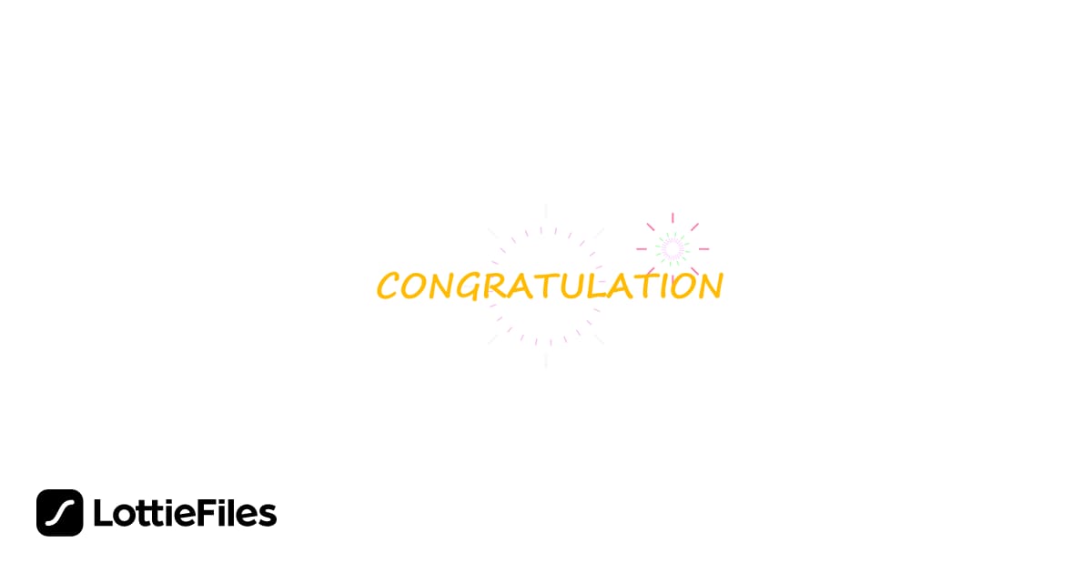 Free congratulation (greetings) Animation by shivani bai | LottieFiles