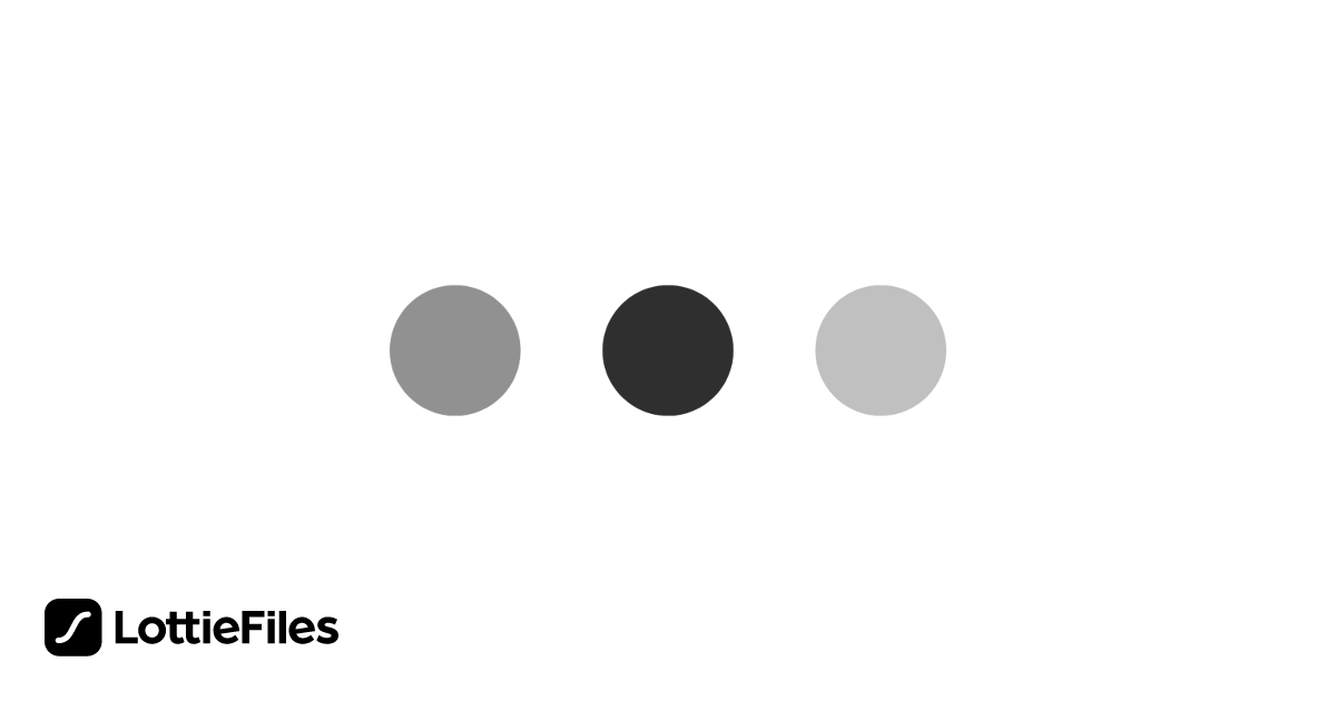 Free Black Loading Dots Animation by Jordan Mathews | LottieFiles