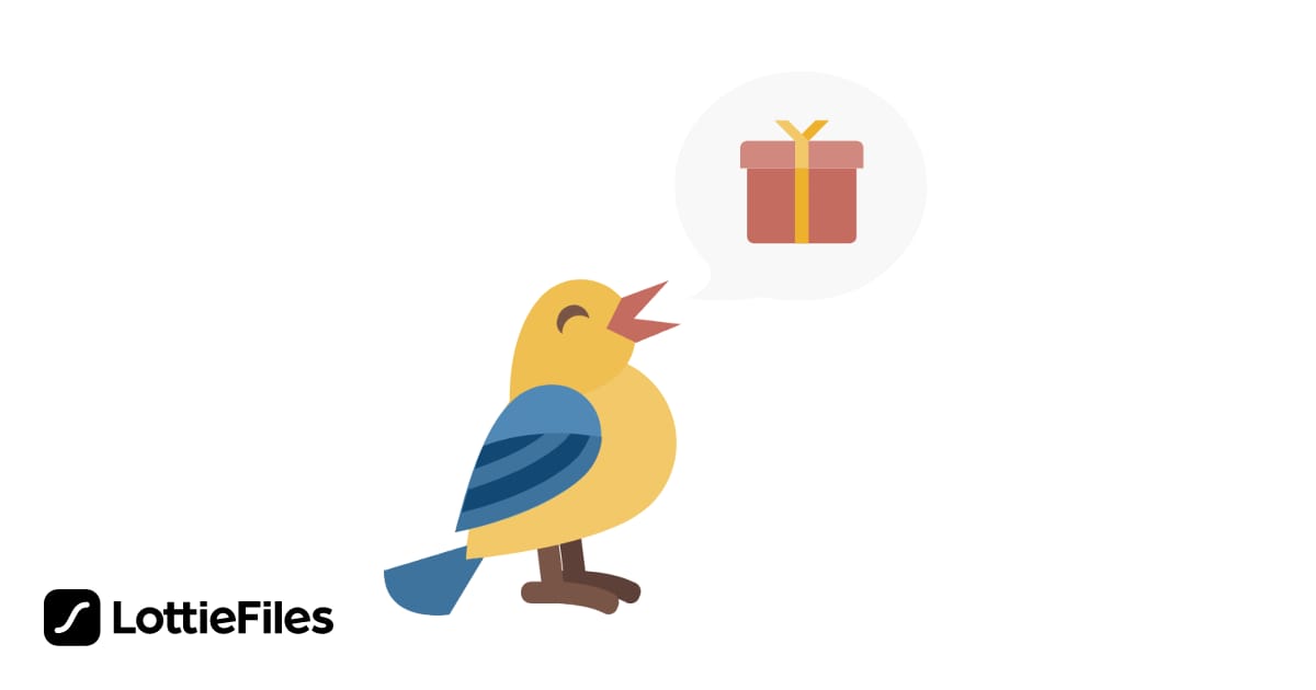Free bird chirping Animation by Rui Min Ong | LottieFiles