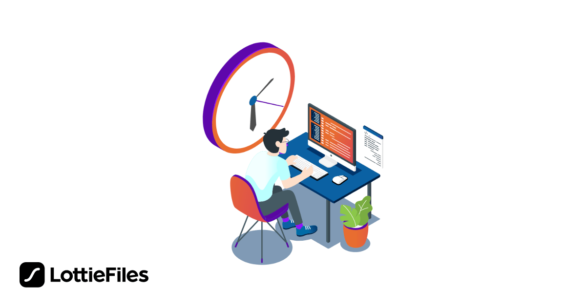 Free Coding the guy Animation by Farhan Ansari | LottieFiles