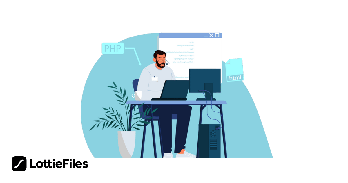 Free Developer Animation by Priyanshu Rijhwani | LottieFiles