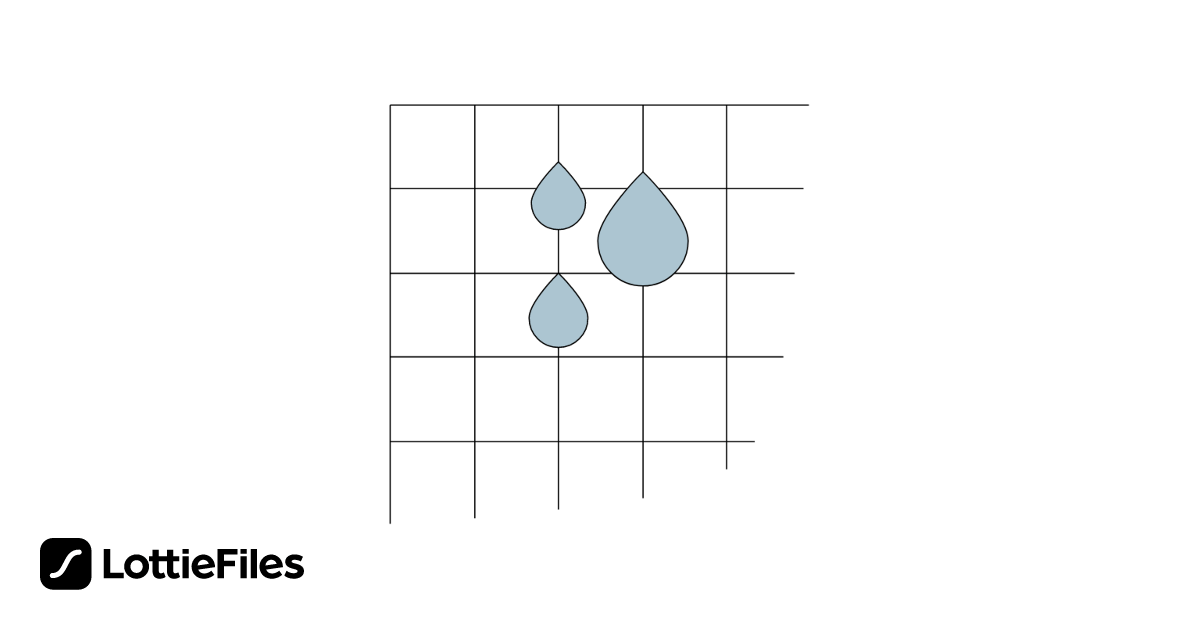 Free Water drop on grid Animation by Stephanie Ma | LottieFiles