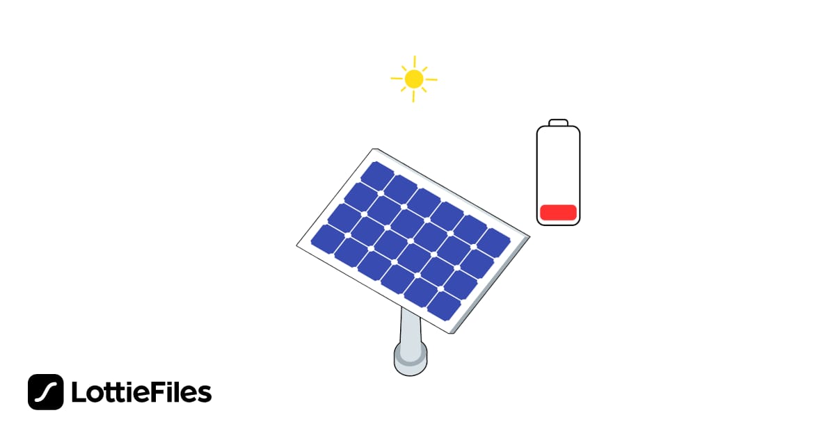 Free Solar Panel Animation by Just Another Guy | LottieFiles