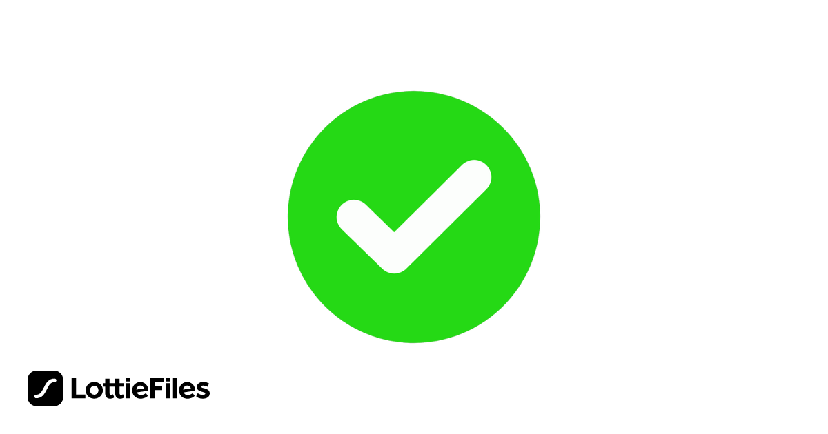 Free Check Animation by manju | LottieFiles