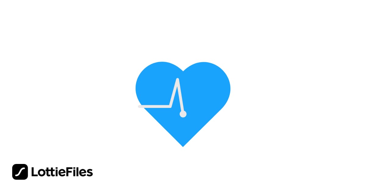 Free Blue Heartbeat ECG Animation by SM Ringku | LottieFiles