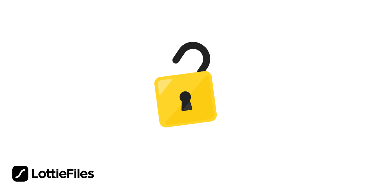 Free Unlock Animation Animation by nizar K M | LottieFiles