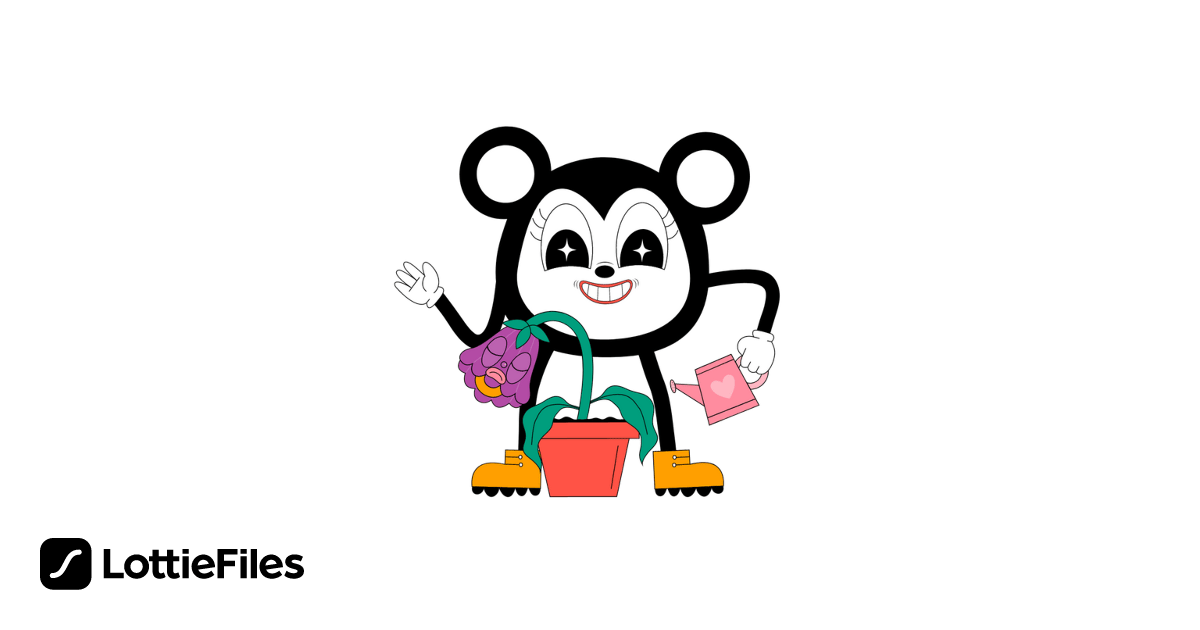 Free Cartoon giving water in tree Animation by Abdul Latif | LottieFiles