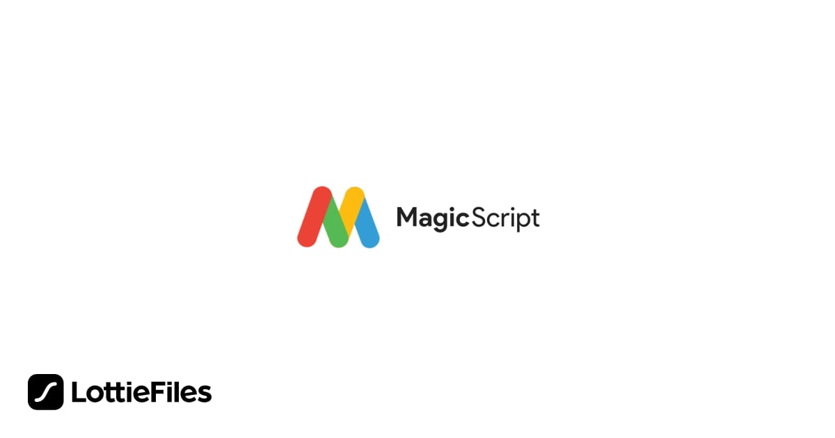 Free MagicScript Logo Animation by Robert Hošták | LottieFiles