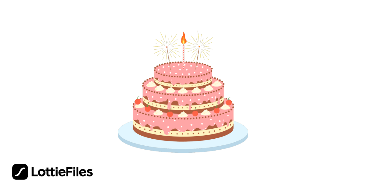 Free Birthday Cake Animation by Muhammad Shoaib | LottieFiles