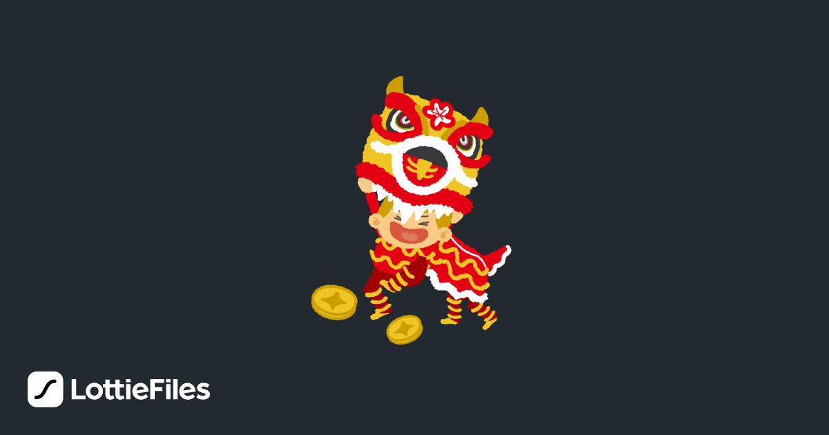 Free Chinese_Newyear_Lion Animation by Hanz Wang | LottieFiles