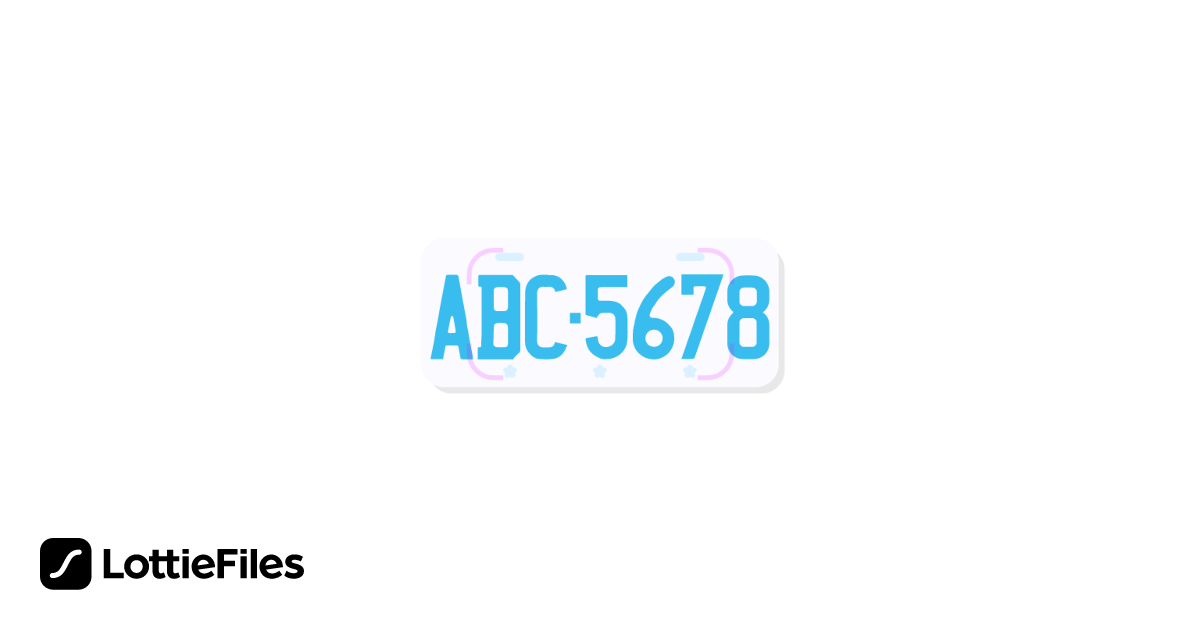 Free car number plate Animation by shubh | LottieFiles