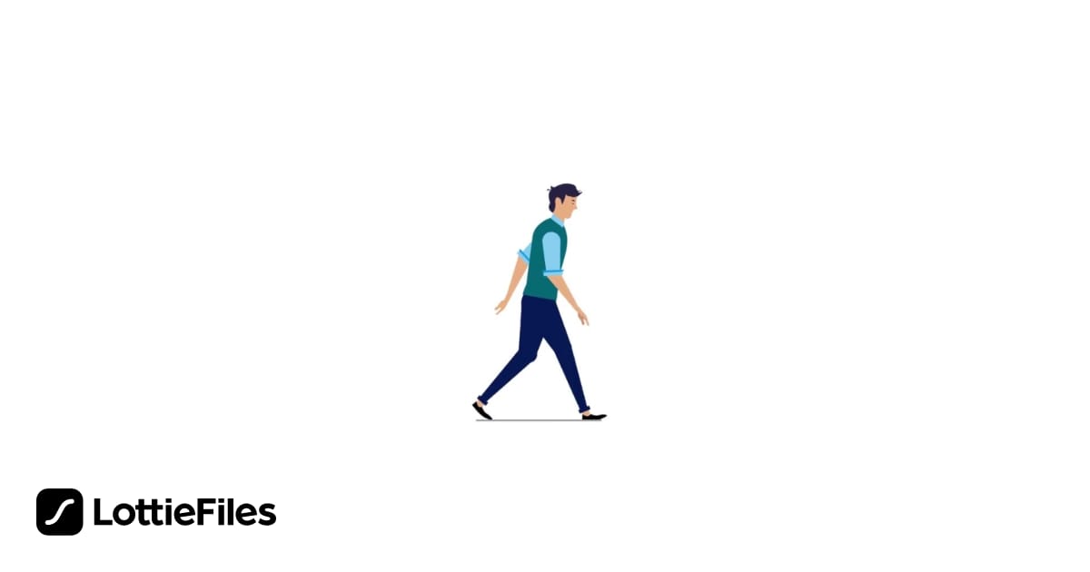Free Human walk cycle Animation by Aexr Graphics | LottieFiles