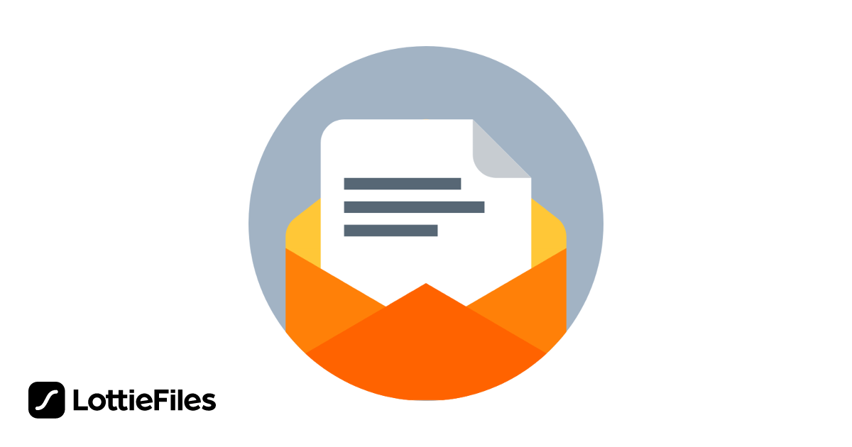 Free Circular Email Sent Animation by coreythedesigner | LottieFiles