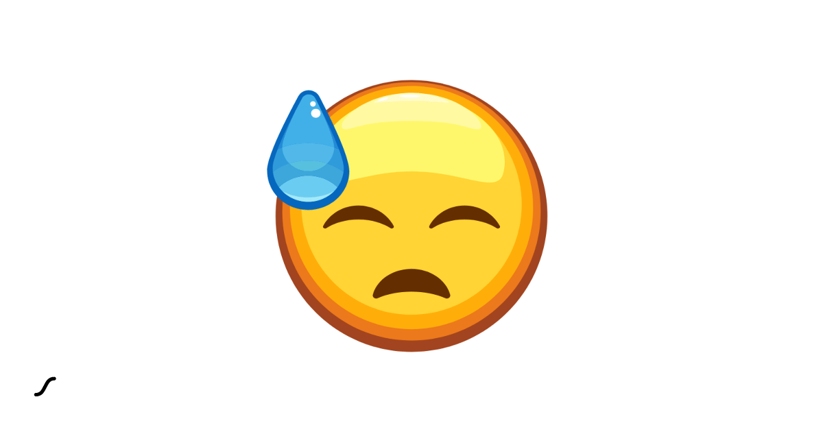 Sad face with sweat by Samed Çetin - LottieFiles