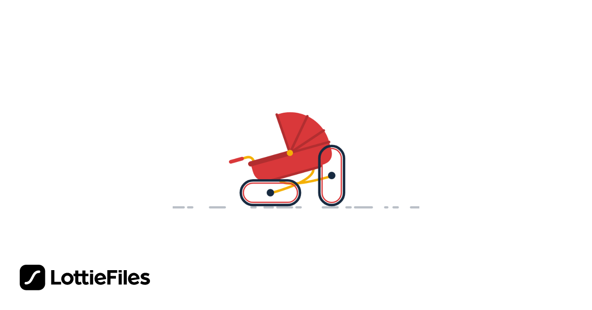 Free Roll it - Retro Stroller Animation by renderTom | LottieFiles