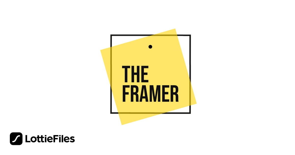 Free The Framer logo Animation by Ruslan Bokach | LottieFiles