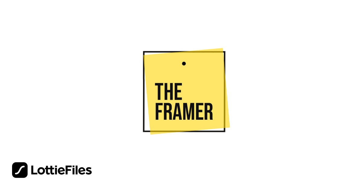 Free The Framer logo Animation by Ruslan Bokach | LottieFiles