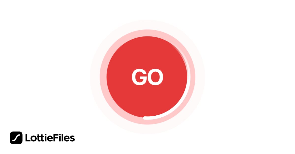 Free Red GO Button Animation by Manu The Man | LottieFiles
