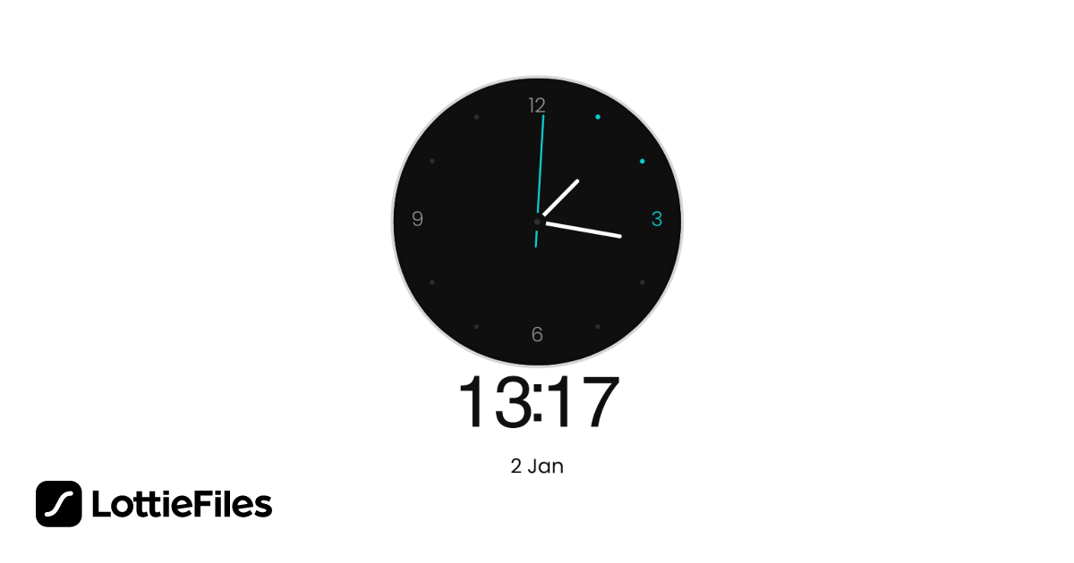 Free Clock Animation Animation by Pramod Kumar | LottieFiles