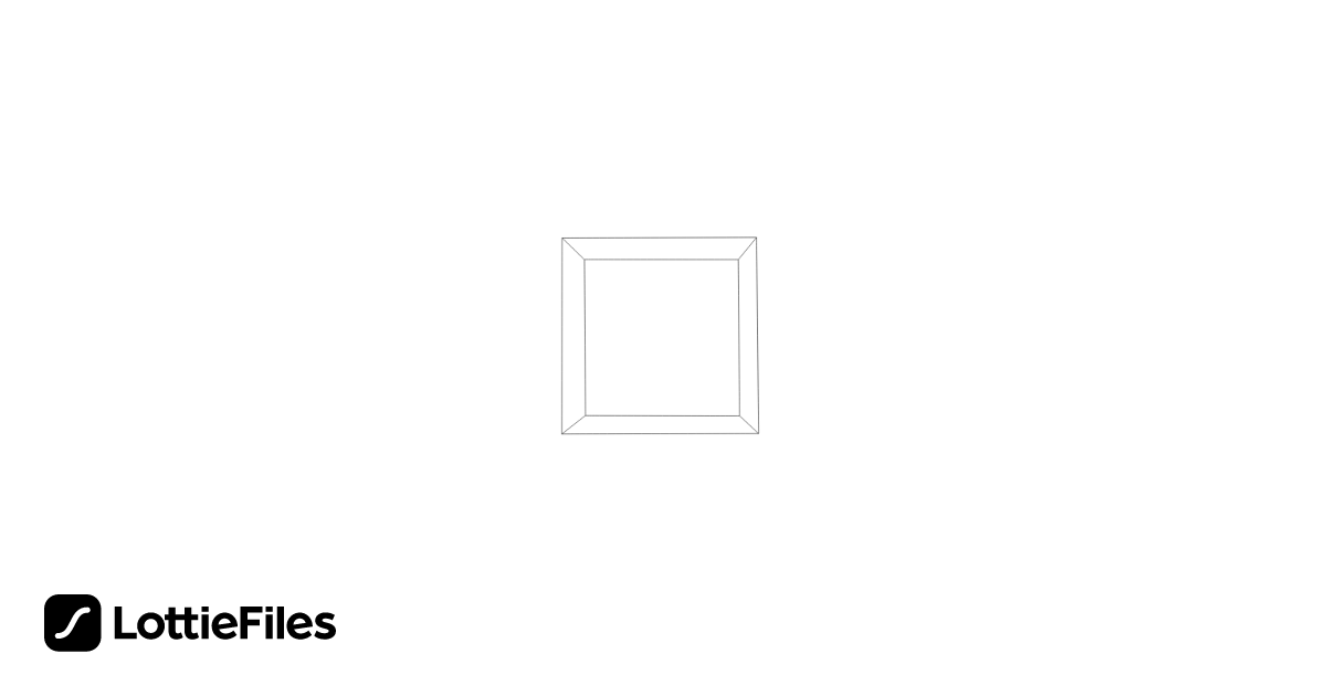 Free Rotating Faux 3d Cube Wireframe Animation By Iurii Zharkov Lottiefiles 