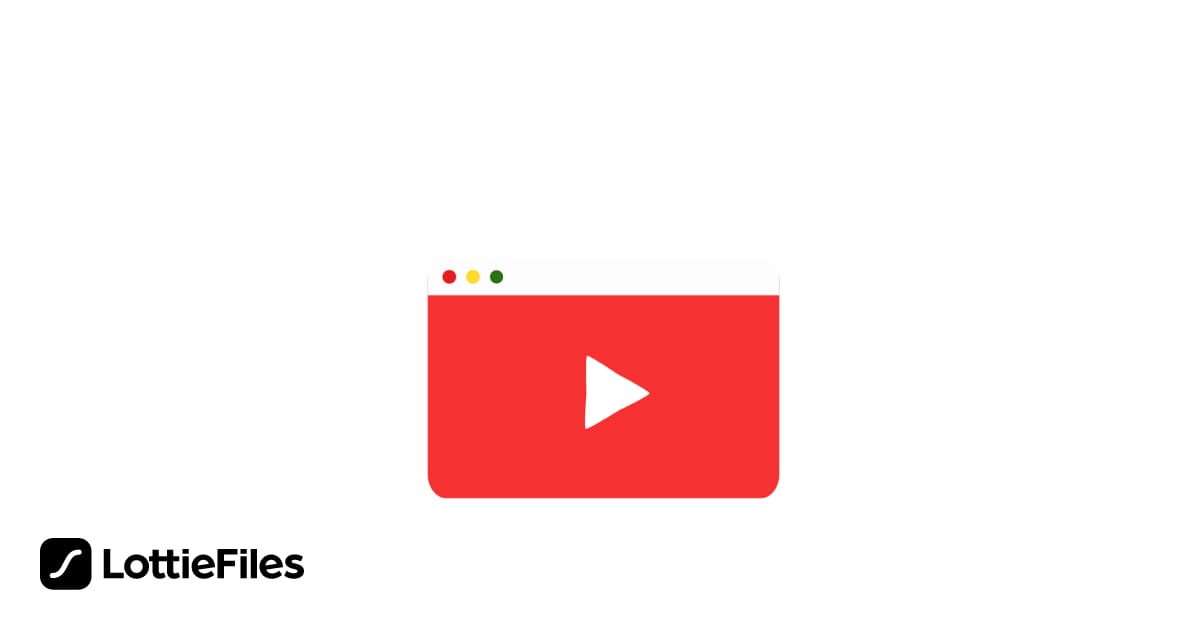 Free Youtube Icon Animation by Aman Agrawal | LottieFiles