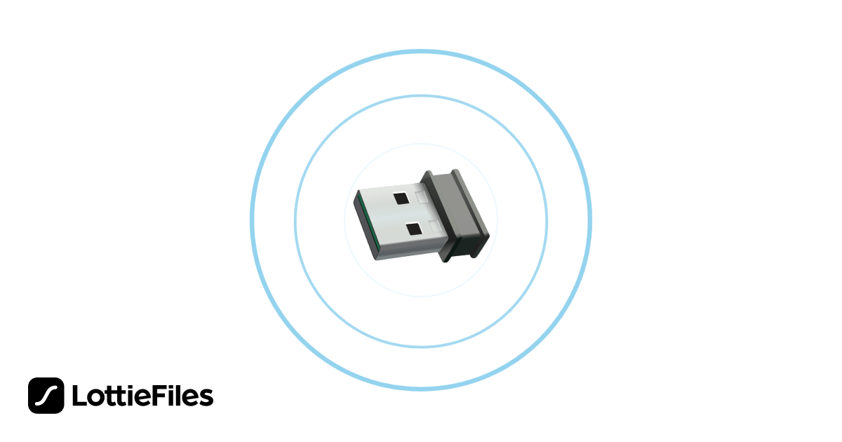 Free Wireless USB Ping Animation by Matt Clark | LottieFiles