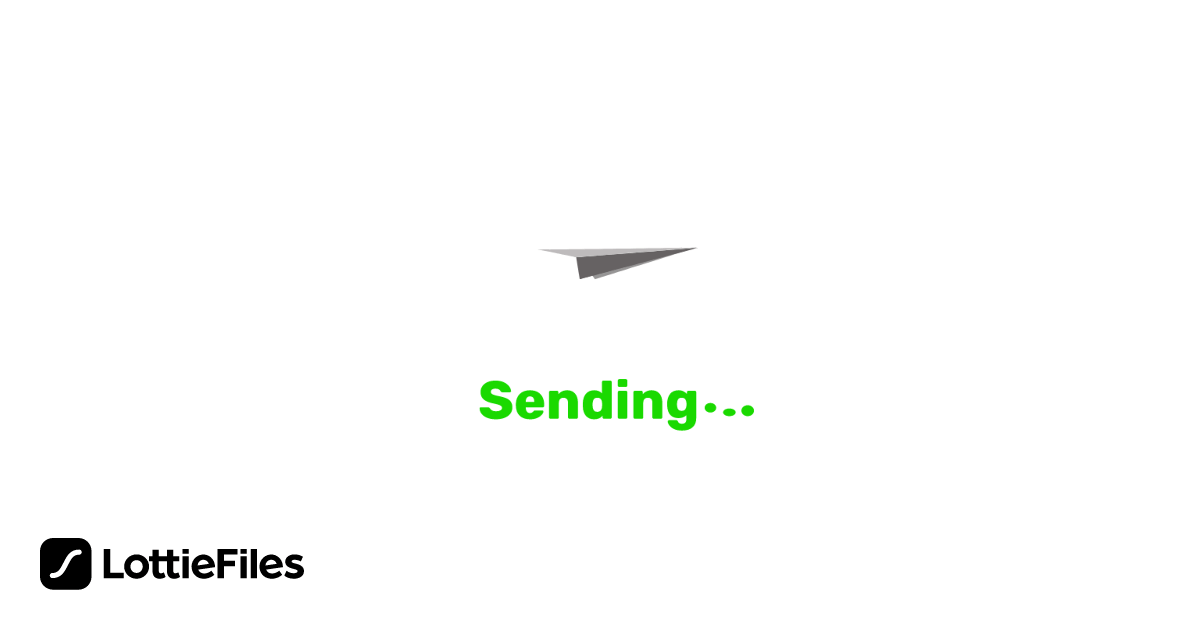 Free Sending Plane Animation by NicklePickle | LottieFiles