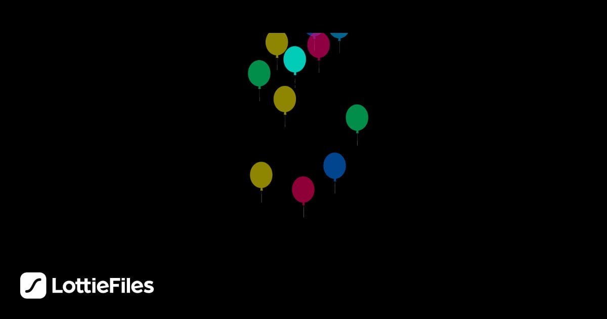 Free Balloons with String Animation by Romo Islam | LottieFiles