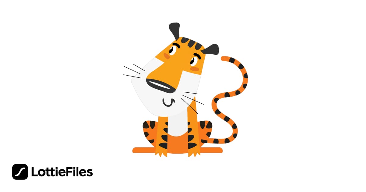 Free Tiger Animation by Ankit Katara | LottieFiles