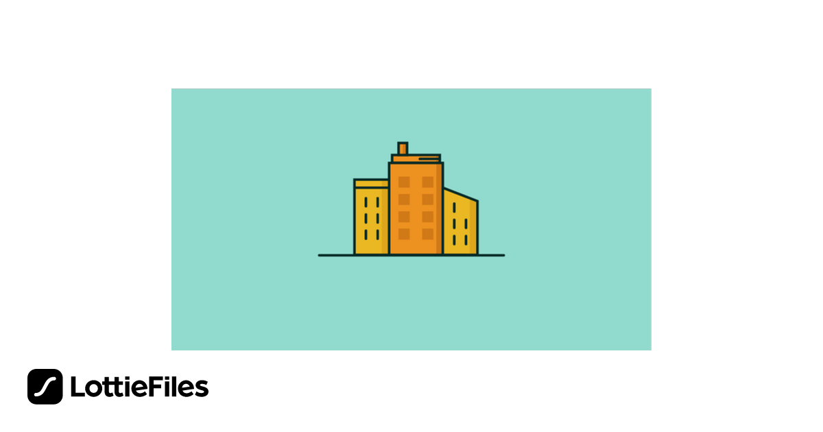 Free office building animated flat cartoon, company building footage ...