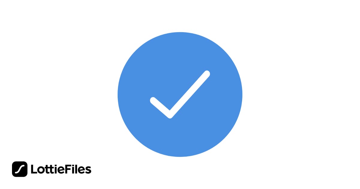 Free Check Mark - Done Animation by Daris Ali Mufti | LottieFiles