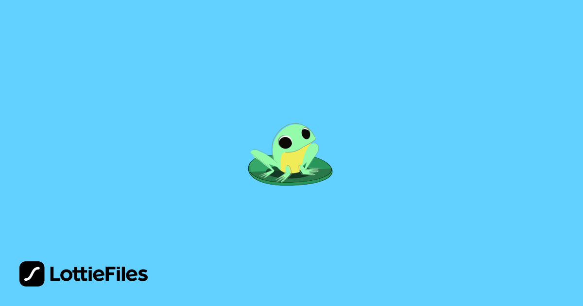 Free Frog Animation by Anthony Tonev | LottieFiles