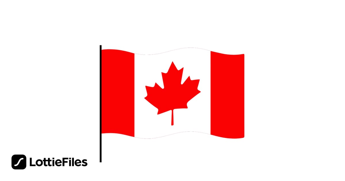 Free Canada flag Animation by Carlos Pérez | LottieFiles