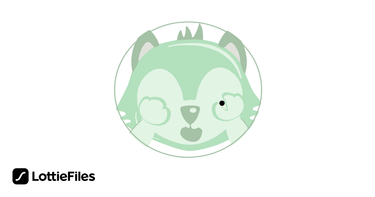 Free wolf peek Animation by Randy Arba | LottieFiles