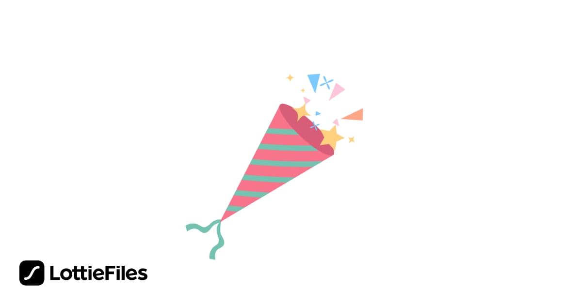 Free Birthday party popper Animation by Isaree Sook | LottieFiles