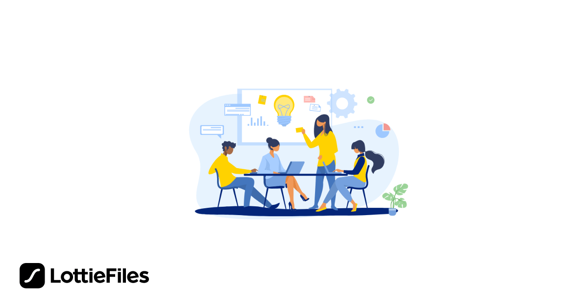 Free company discussion Animation by Dev Gohil | LottieFiles