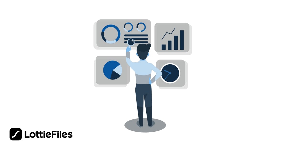 Free Analysing guy Animation by Fanny Stenberg | LottieFiles