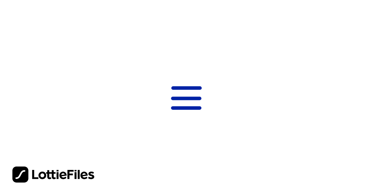 Animación gratuita de Hamburger Menu UI Web icon de Anil Shebe ...