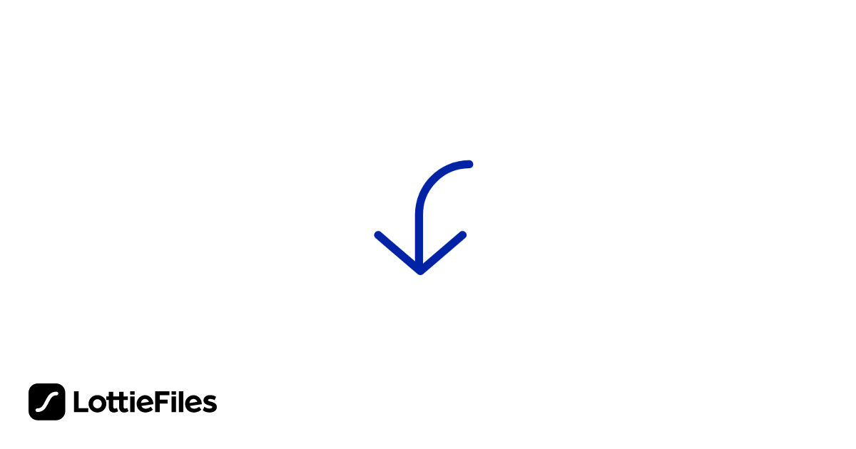 Free Curve Down Arrow Animation by Anil Shebe | LottieFiles