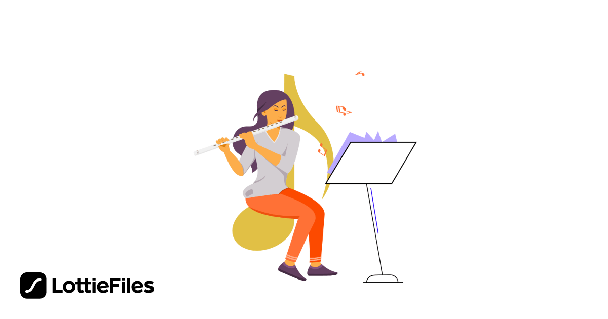 Free Flute Player Animation by Bashir Ahmad | LottieFiles