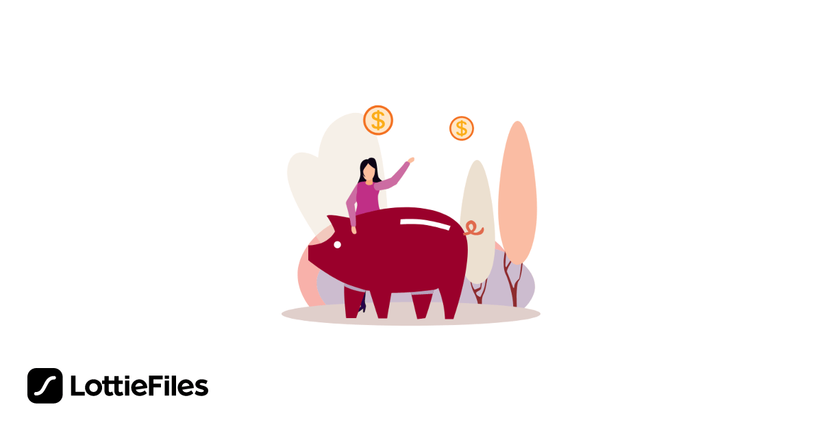 Free saving Animation by Aniee | LottieFiles