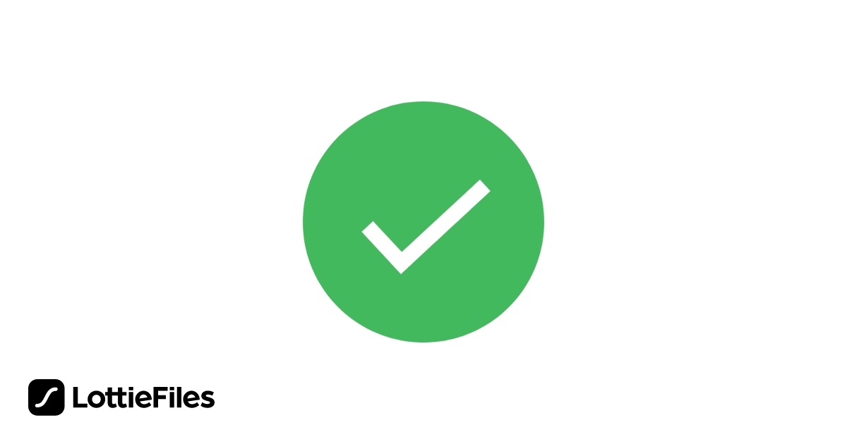 Free Success Tick Animation by Jitu Raut | LottieFiles