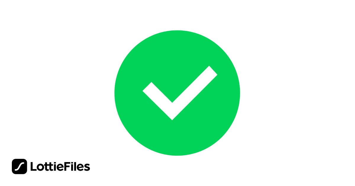 Free Dark green successful tick Animation by Mohammad Zeeshan | LottieFiles