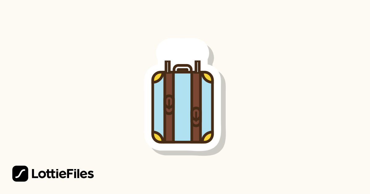 Free Travel icons - Luggage Animation by Tom Fabre | LottieFiles