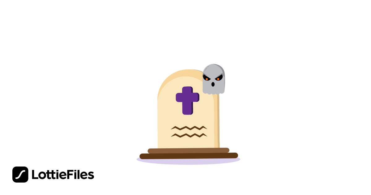 Free Ghostly Tombstone Animation by LottieFiles | LottieFiles