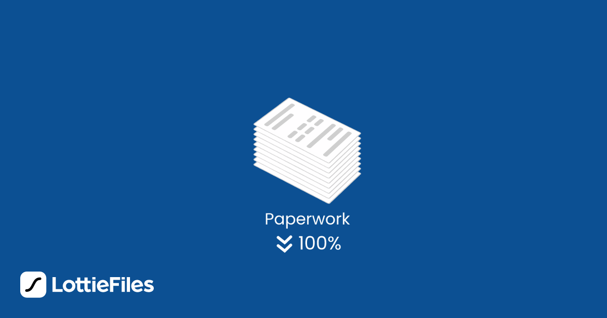 Free Less Paperwork Animation by Garvith Agarwal | LottieFiles