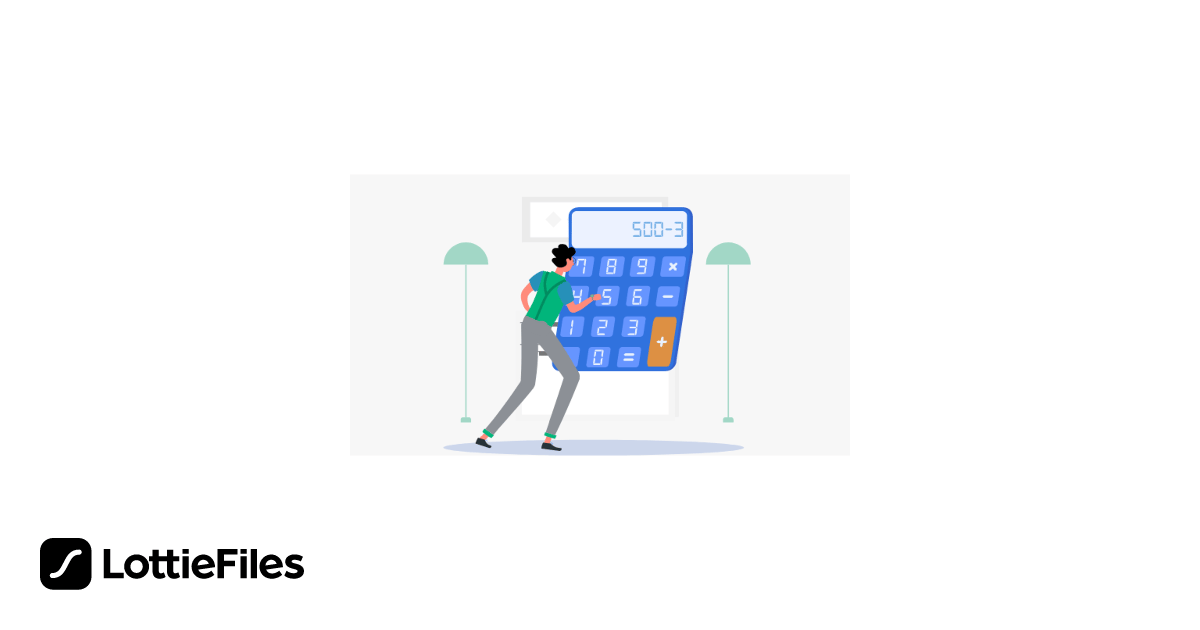 Abu Hena Toslim による無料の Person Typing Calculator アニメーション | LottieFiles