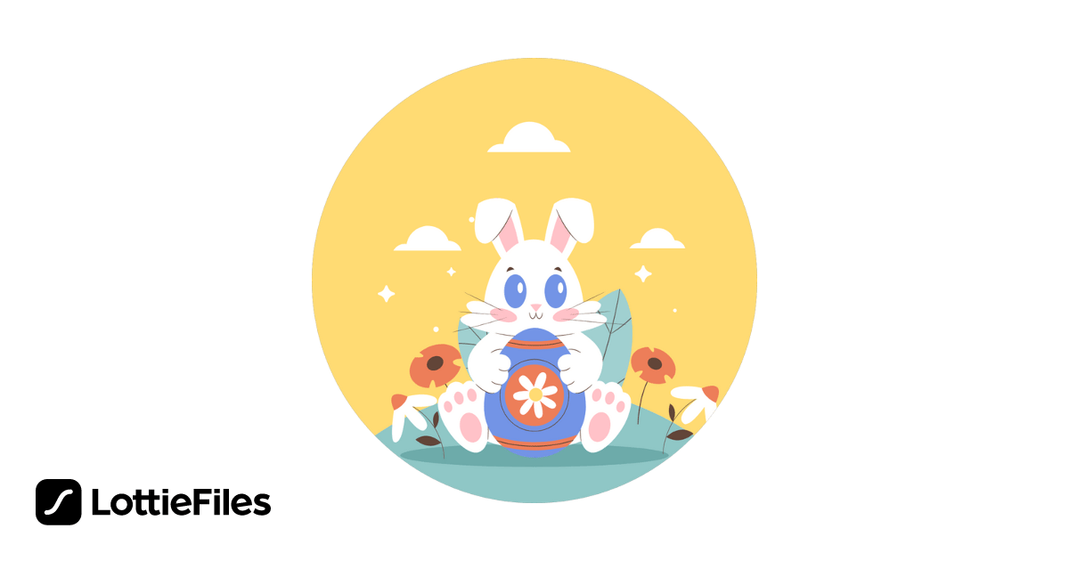 Free Easter Bunny Animation by Brian Karungani | LottieFiles